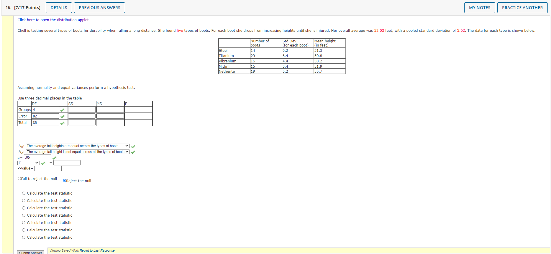 Solved 15. [7/17 Points] DETAILS PREVIOUS ANSWERS MY NOTES | Chegg.com