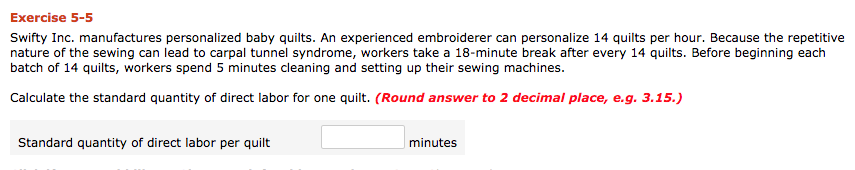 Solved Exercise 4-4 Crane, Inc., manufactures clamps used in | Chegg.com