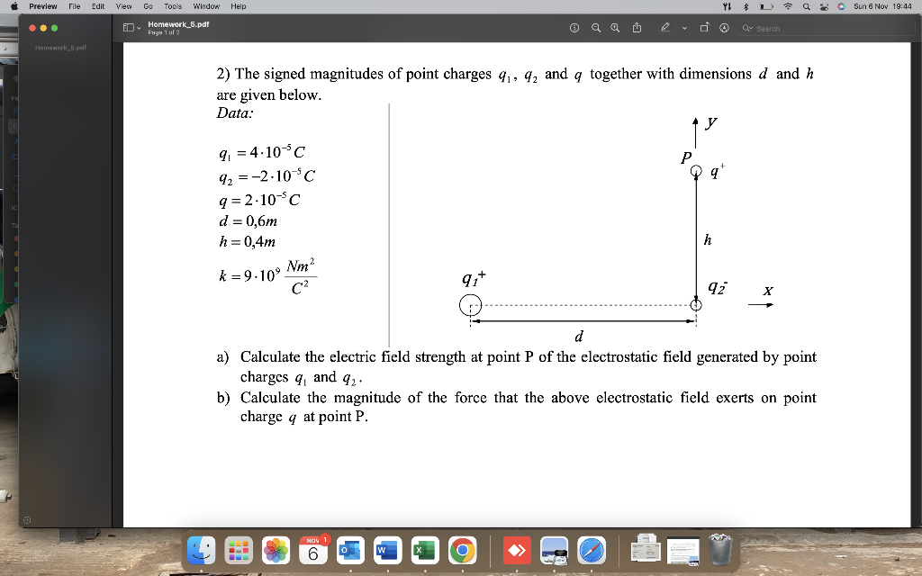 Solved 2) The signed magnitudes of point charges q1,q2 and q | Chegg.com