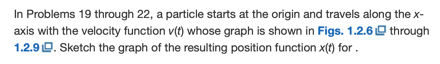 Solved In Problems 19 through 22, a particle starts at the | Chegg.com