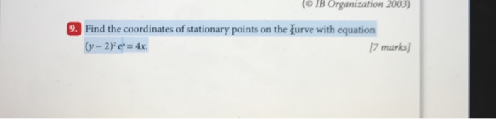 Solved Find the coordinates of stationary points on the | Chegg.com