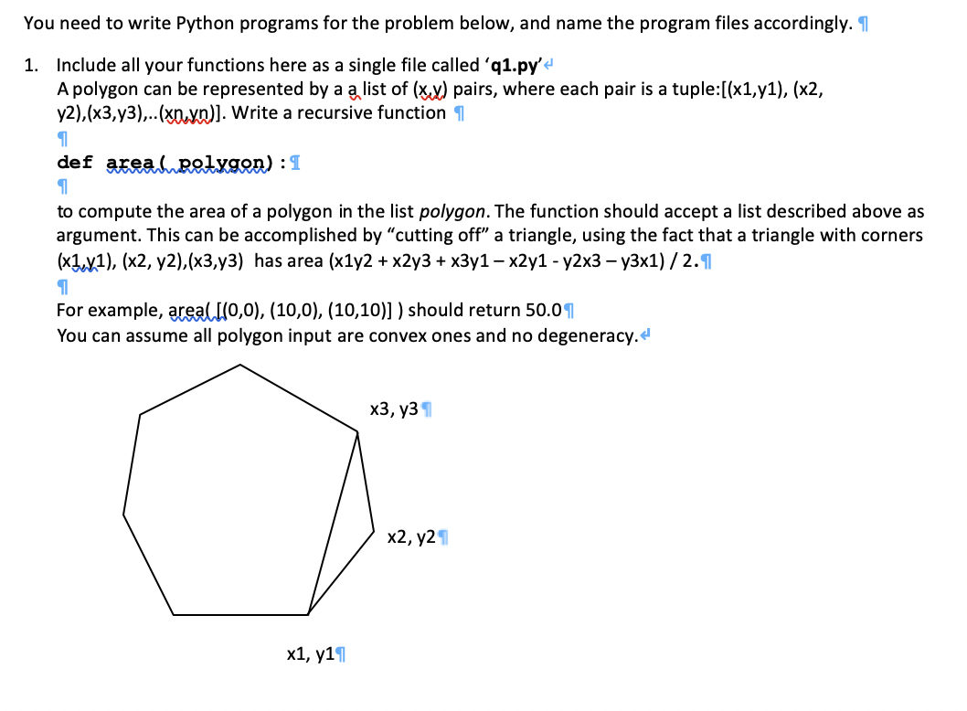 Solved You need to write Python programs for the problem | Chegg.com