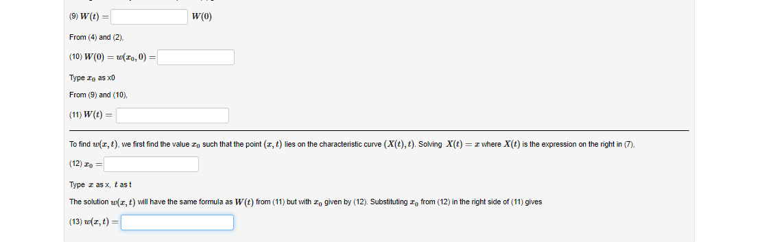 Solved (1 point) Consider the first order wave equation (1) | Chegg.com