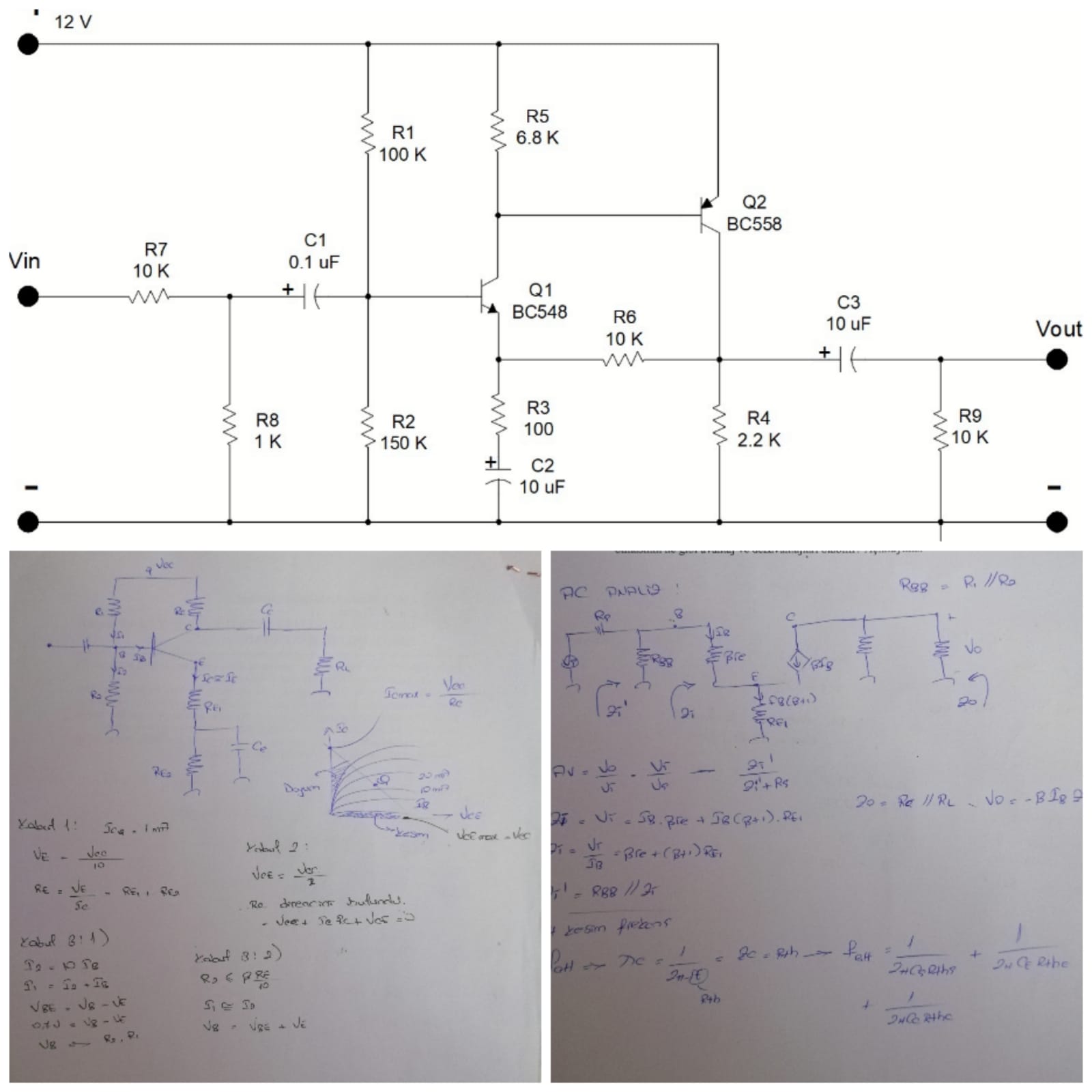 Solved SOLVE THE CIRCUIT AS IN THE EXAMPLECircuit input | Chegg.com