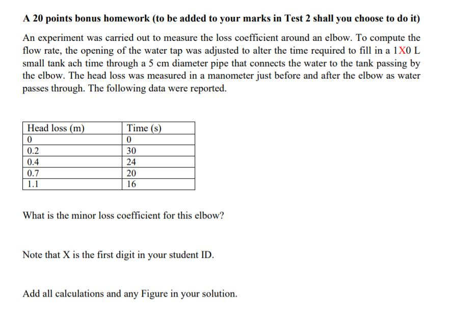 Solved A 20 points bonus homework (to be added to your marks | Chegg.com