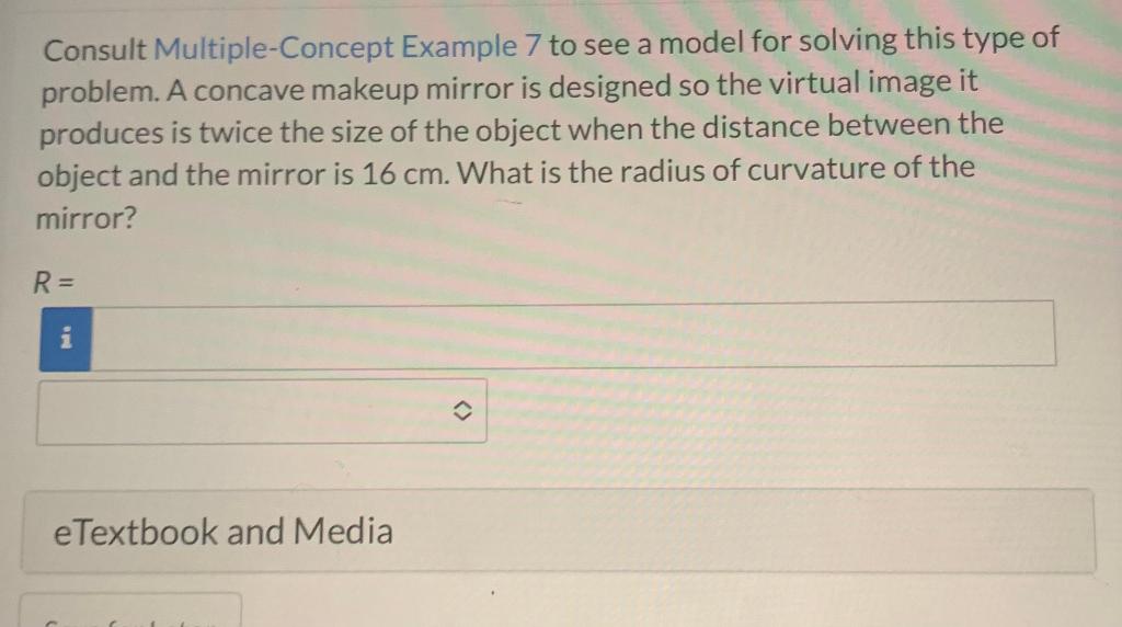 Solved Consult Multiple-Concept Example 7 to see a model for | Chegg.com