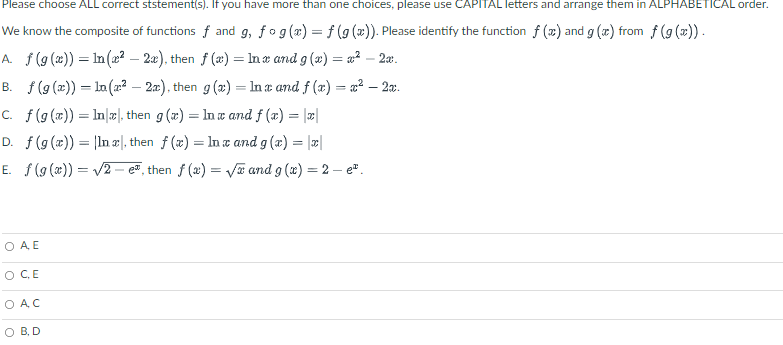 Solved Please choose ALL correct statements). If you have | Chegg.com