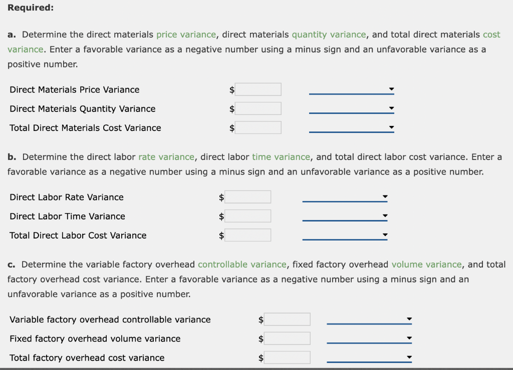 Solved Direct Materials, Direct Labor, and Factory Overhead | Chegg.com