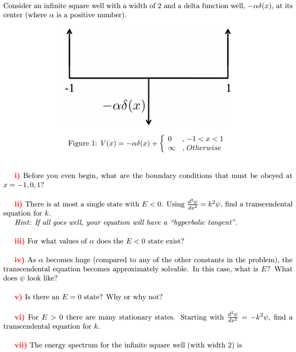 Solved Consider an infinite square well with a width of 2 | Chegg.com