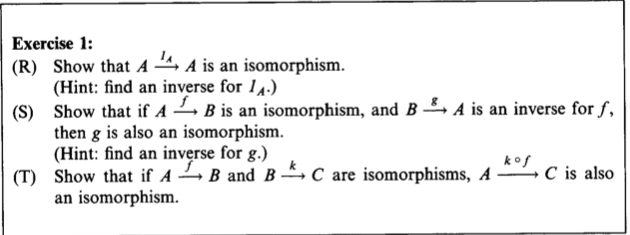 Solved Exercise 1: (R) Show that A 4 A is an isomorphism. | Chegg.com