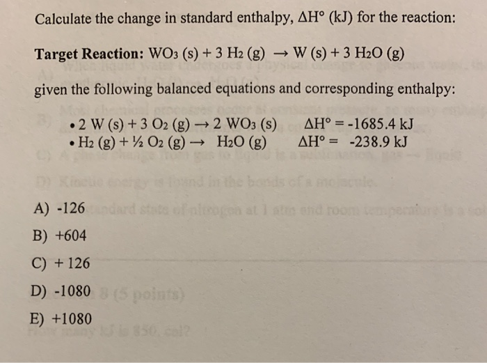 Solved Calculate the change in standard enthalpy, ΔΗΡ (k) | Chegg.com
