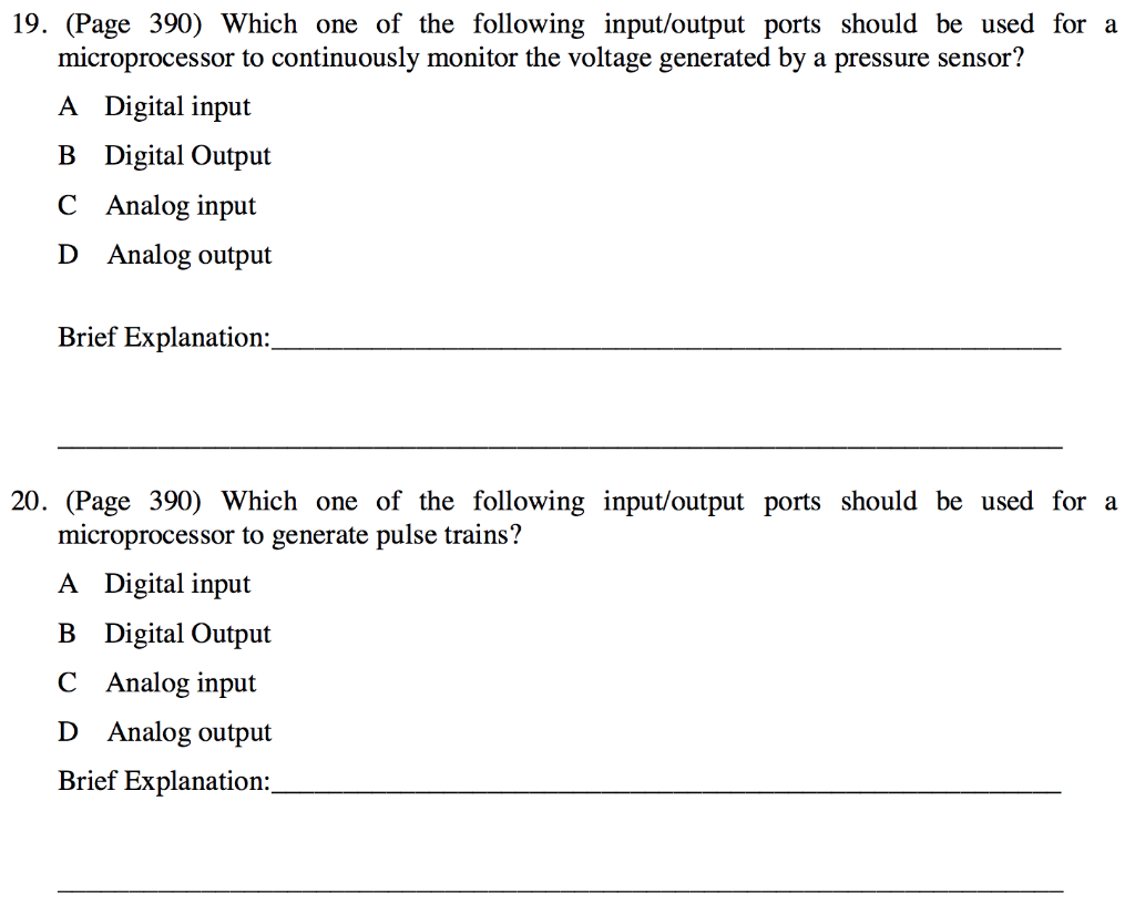 Solved 19. (Page 390) Which one of the following | Chegg.com
