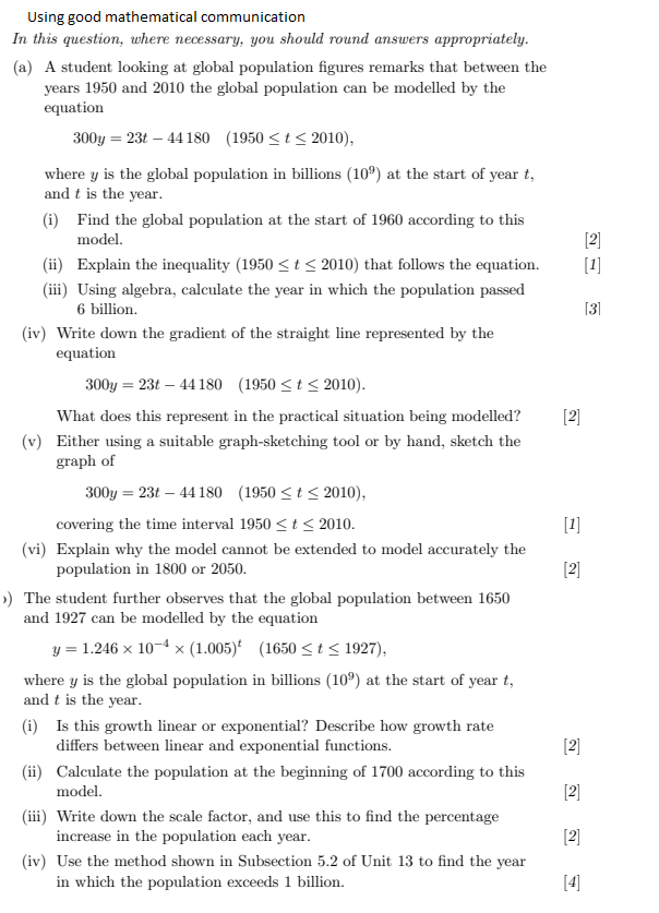 Solved [2] [1] [31 [2] Using good mathematical communication | Chegg.com