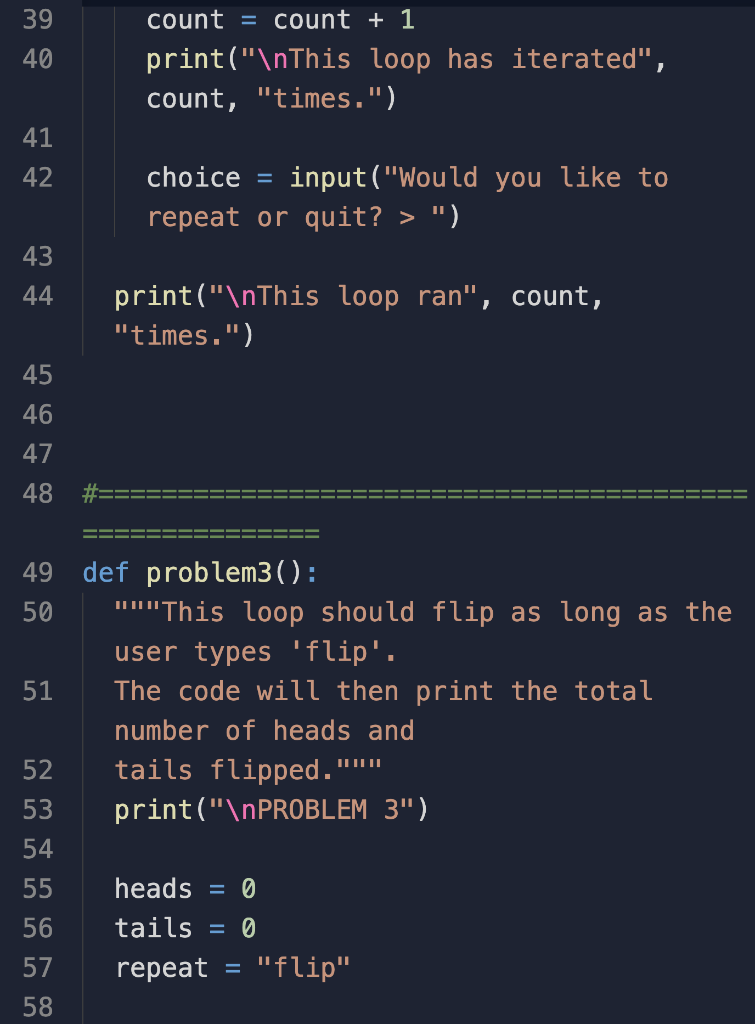 Solved 1 # There is ONE error in each of these three | Chegg.com