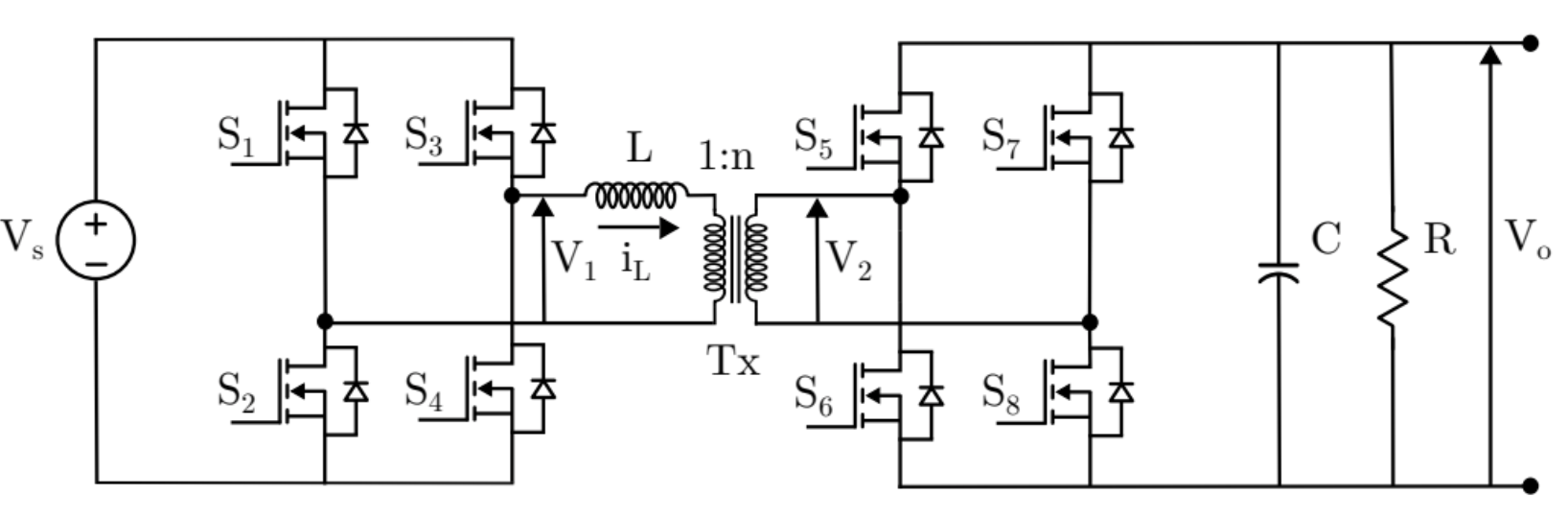 Solved Design a dual active bridge converter with the | Chegg.com