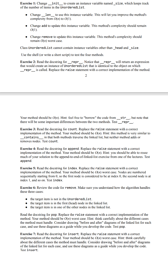 class Node: """A node in a singly-linked list""" | Chegg.com