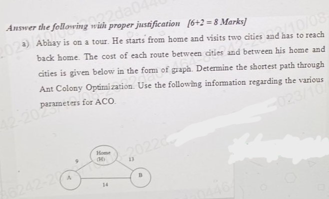 Solved Answer the following with proper justification [6+2=8 | Chegg.com