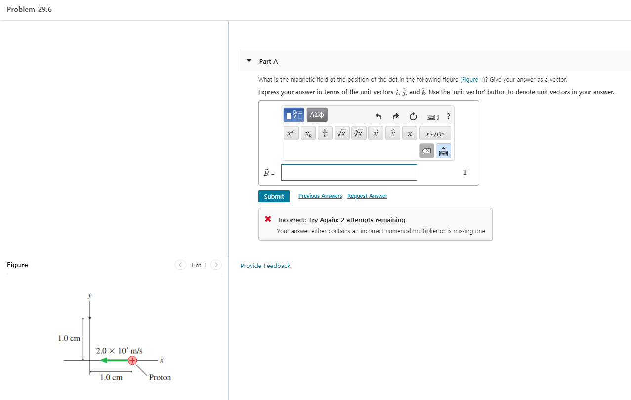 Solved Problem 29.6 Part A What is the magnetic field at the | Chegg.com