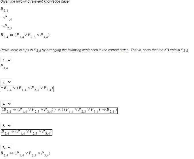 Solved Given the following relevant knowledge base B2A -P | Chegg.com