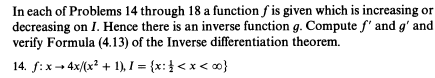 Solved In each of Problems 14 through 18 a functionſ is | Chegg.com