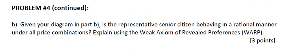 Solved PROBLEM \#4 [6 points]: Suppose that you are a senior | Chegg.com