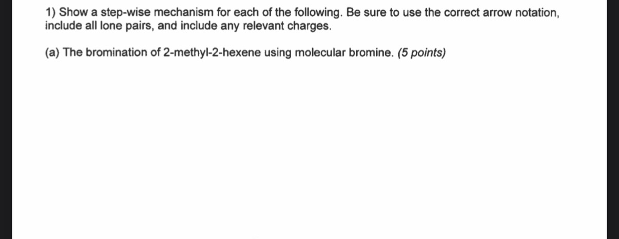 Solved 1) ﻿Show a step-wise mechanism for each of the | Chegg.com