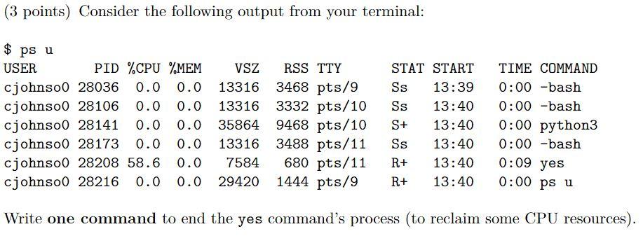 Solved (2 points) In your editor of choice (vim or emacs), | Chegg.com
