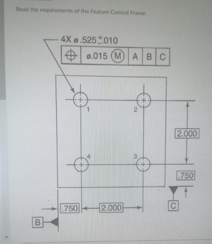 Solved Read the requirements of the Feature Control Frame: | Chegg.com
