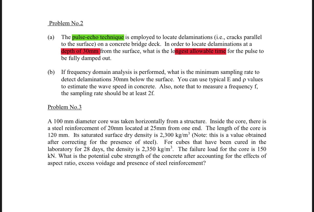(a) The pulse-echo technique is employed to locate | Chegg.com