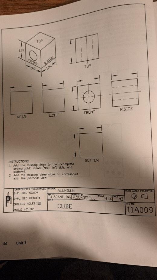 Solved FIRST-ANGLE PROJECTION The first-angle methot of | Chegg.com