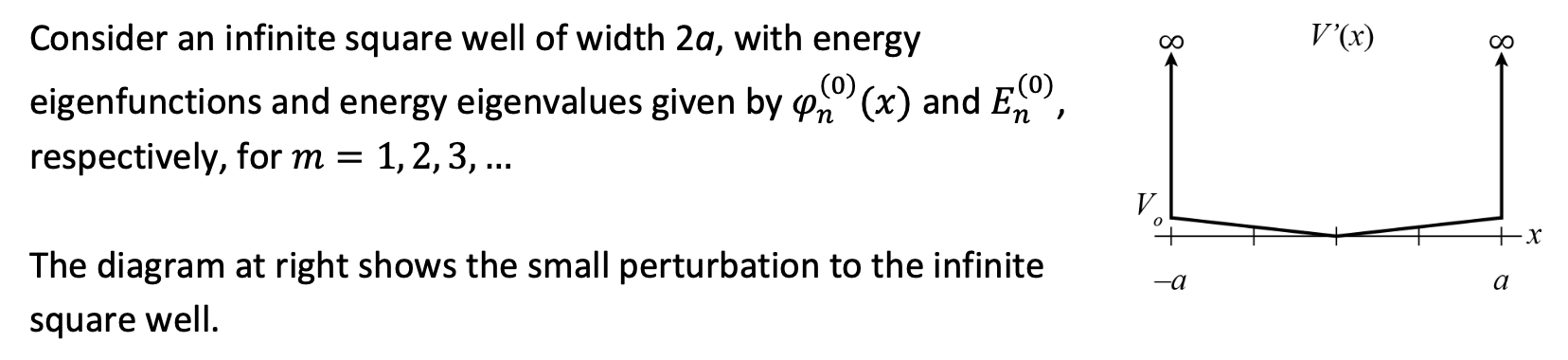 Solved 1 Is The First Order Correction To The Energy Of The