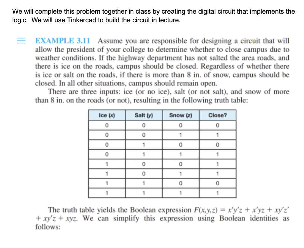 Solved We will complete this problem together in class by | Chegg.com