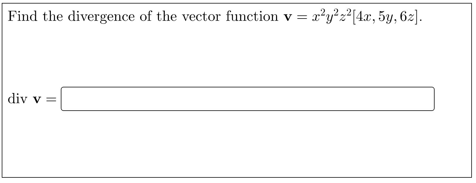 Solved Find the divergence of the vector function | Chegg.com