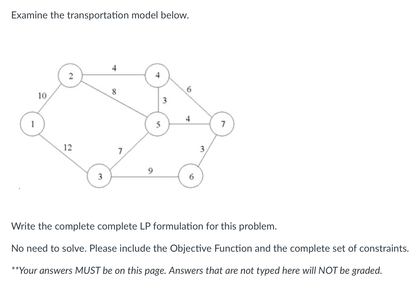 Solved Examine the transportation model below. 4 2 4 8 6 10 | Chegg.com