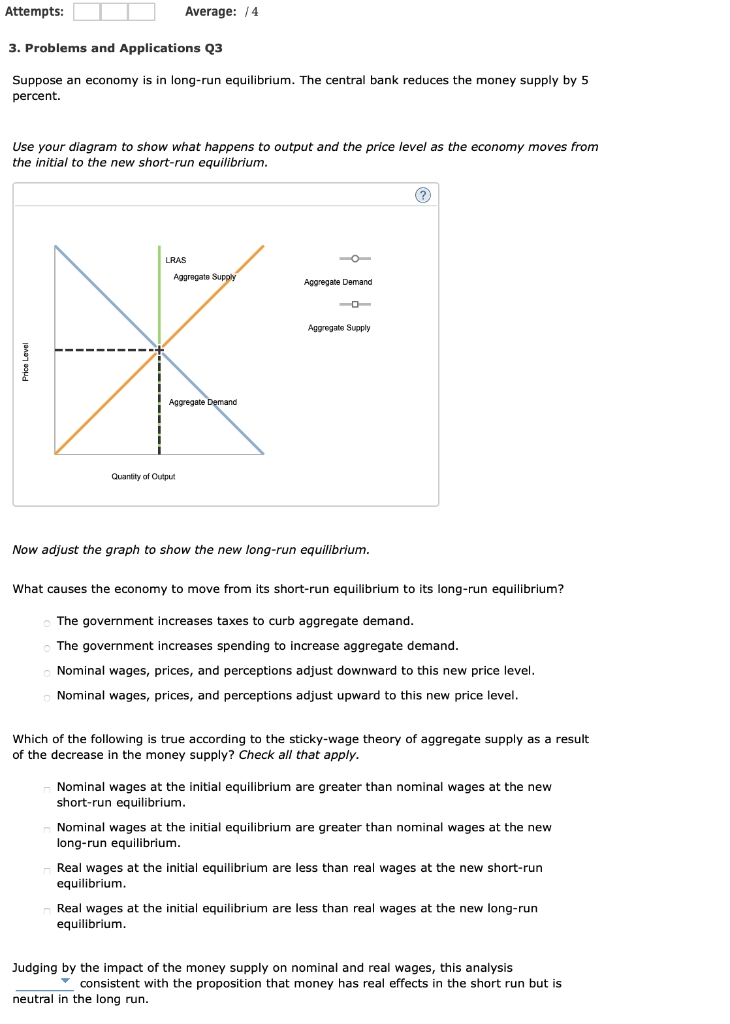 Solved Attempts: Average: /4 3. Pr oblems and Applications | Chegg.com