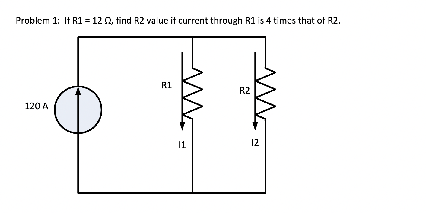 Solved Problem 1 If R1 12 Omega ﻿find R2 ﻿value If