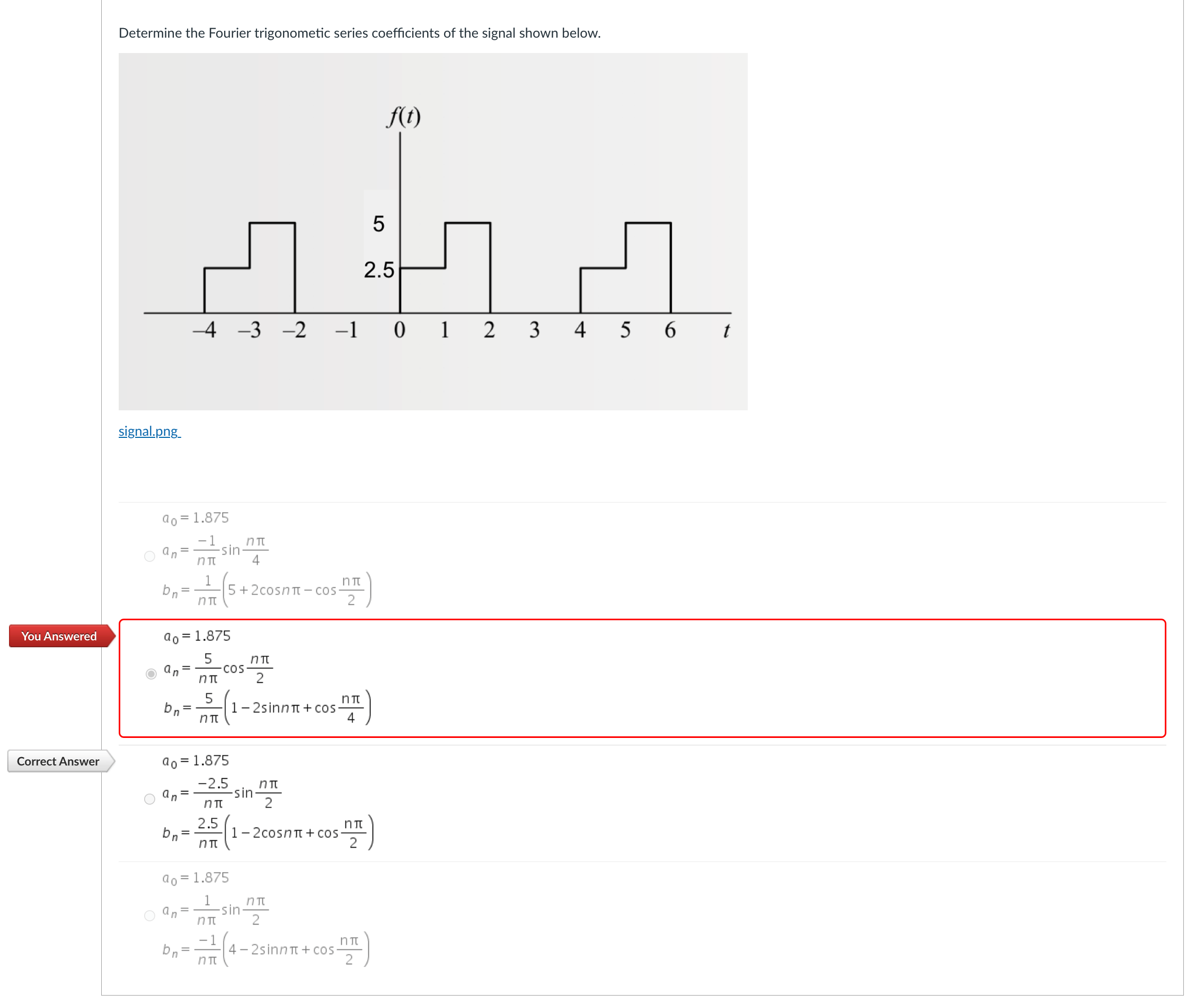 Solved Determine the Fourier trigonometic series | Chegg.com
