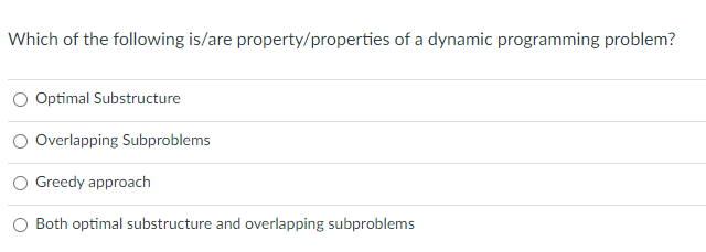 Solved Which of the following is/are property/properties of | Chegg.com