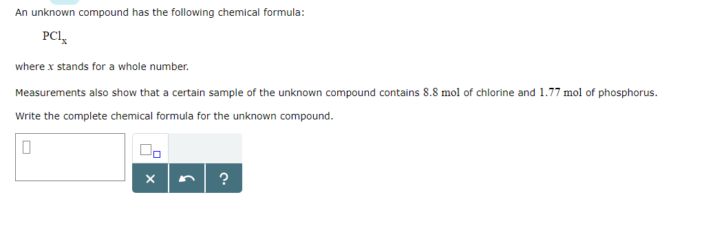 Solved An unknown compound has the following chemical | Chegg.com