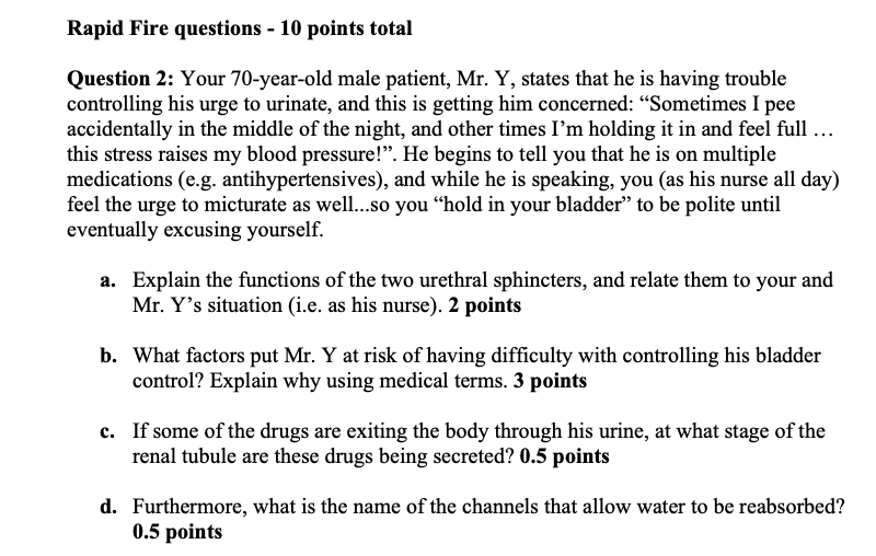 Solved Rapid Fire questions - 10 points total Question 2: | Chegg.com
