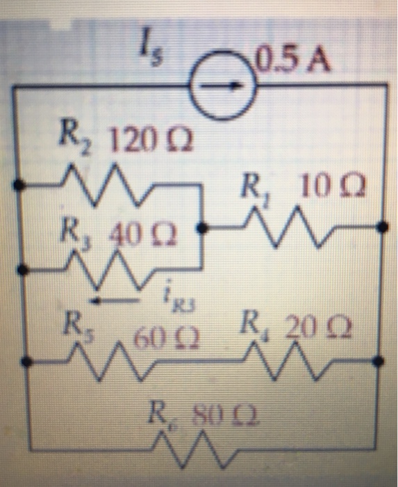 Solved Determine only the current IR3 in the circuit below | Chegg.com