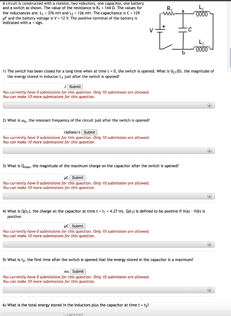 [solved] A Circuit Is Constructed With A Resistor Two In