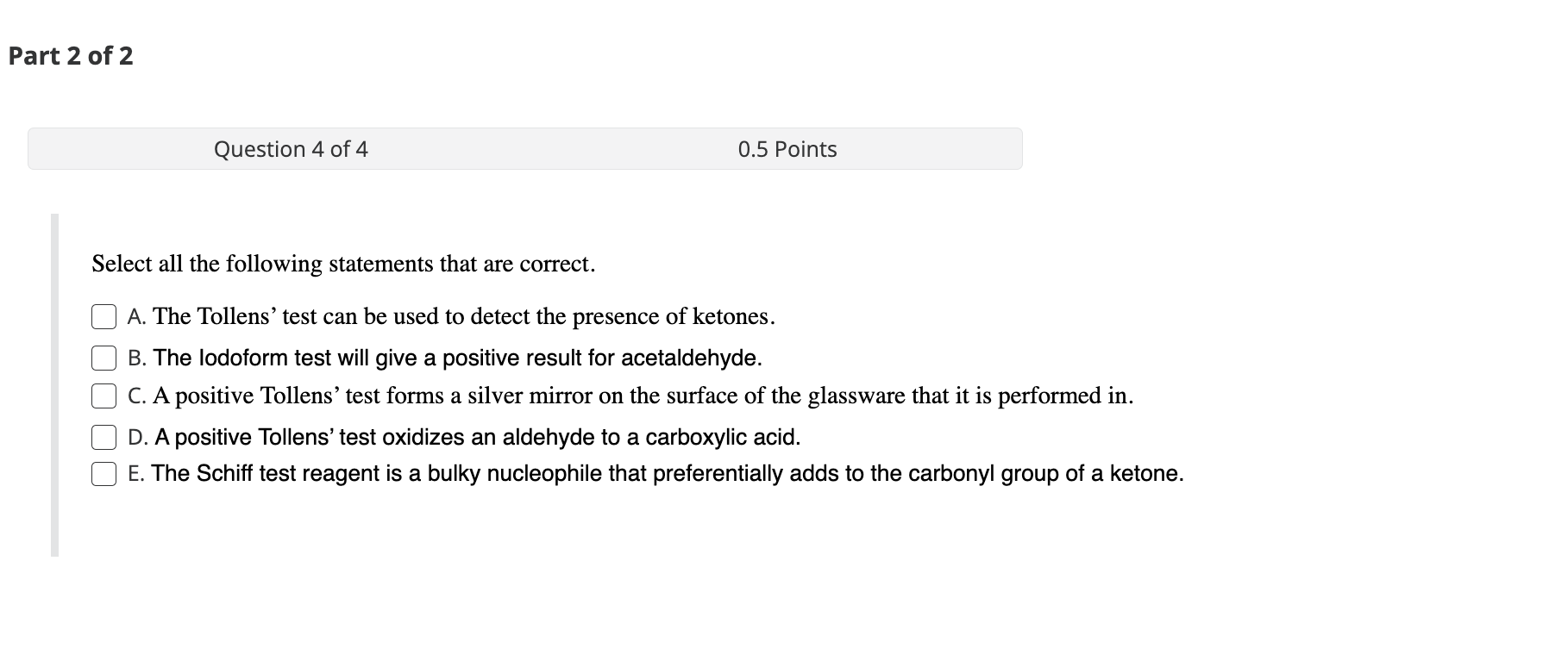 Solved Select all the following statements that are correct. | Chegg.com