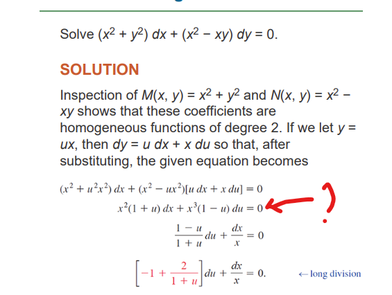 Solved Solve (x2+y2)dx+(x2−xy)dy=0 SOLUTION Inspection of | Chegg.com