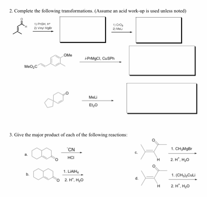 2. Complete the following transformations. (Assume an | Chegg.com