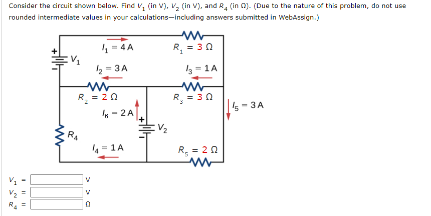 [Solved]: Consider the circuit shown below. Find ( V_{1}