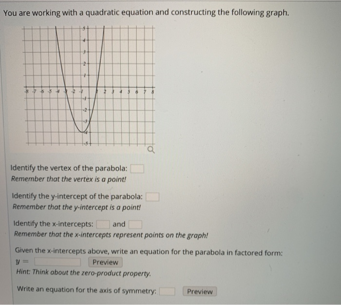 Solved You are working with a quadratic equation and | Chegg.com