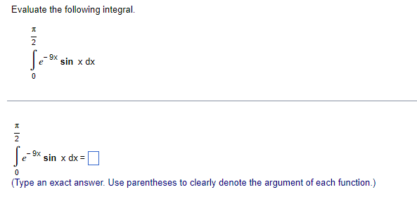 Solved Evaluate the following integral.\int_0^((\pi )/(2)) | Chegg.com