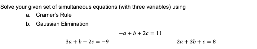 Solved Can some one please help me solve the 3 | Chegg.com