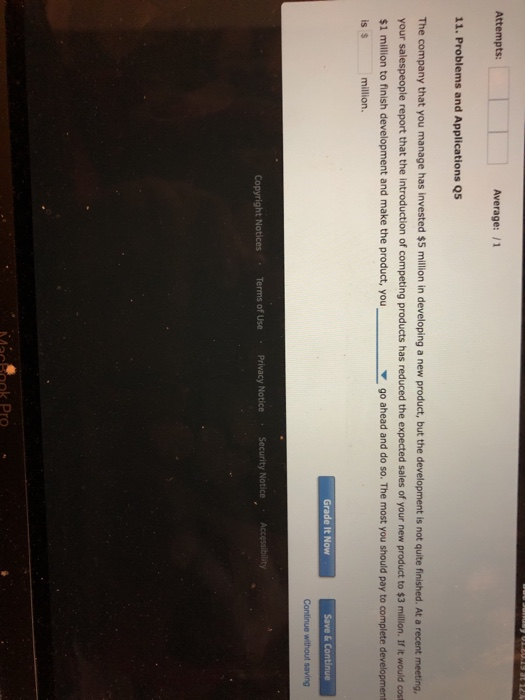 Solved Attempts: Average: /1 11. Problems and Applications | Chegg.com
